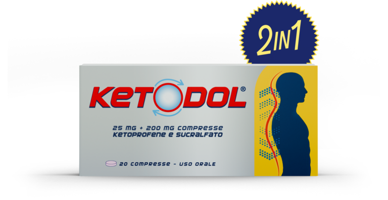 Ketodol 2 in 1 | Combatte il dolore e protegge lo stomaco